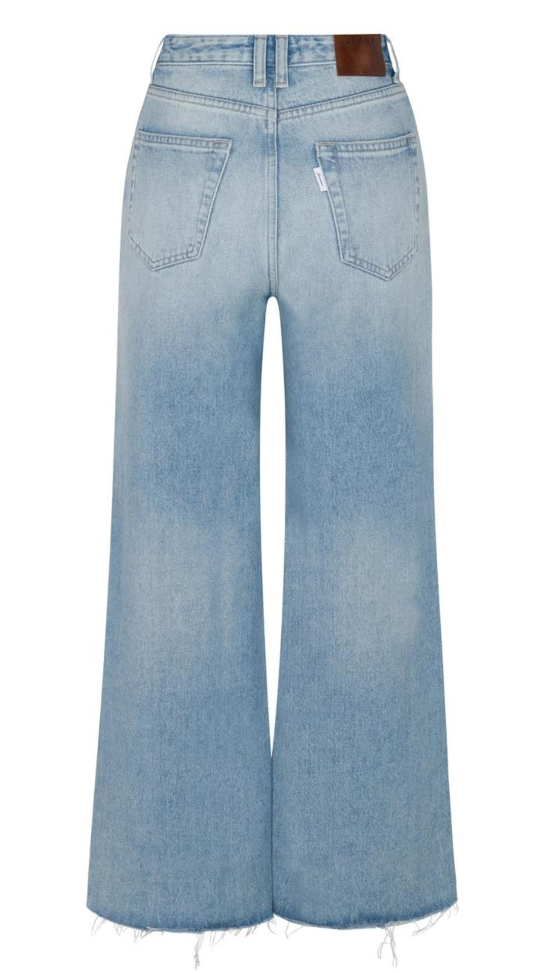 Jemina Denim 90s Inspired High Rise Wide Leg Jeans Light Wash 26